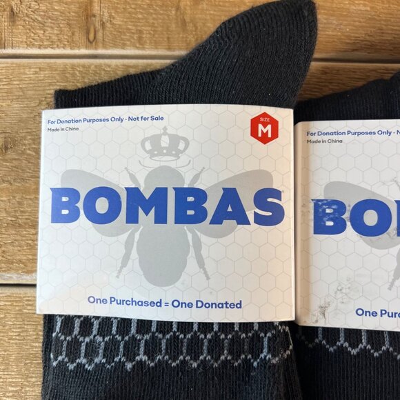 Bombas | Accessories | New Bombas X3 Pair Set M Calf Crew Socks Bee ...